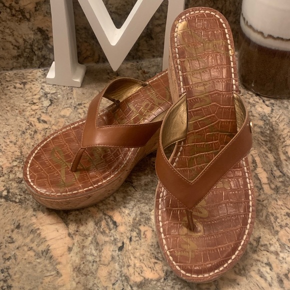 Sam Edelman | Shoes | Sam Edelman Romy Leather Platform Sandal | Poshmark